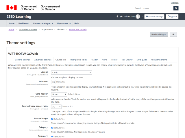 Open Source: GCWeb theme for Moodle LMS - for the Government of Canada ...